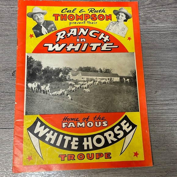 Other | Vintage Cal Ruth Thompson Ranch In White Famous Wild West Show ...